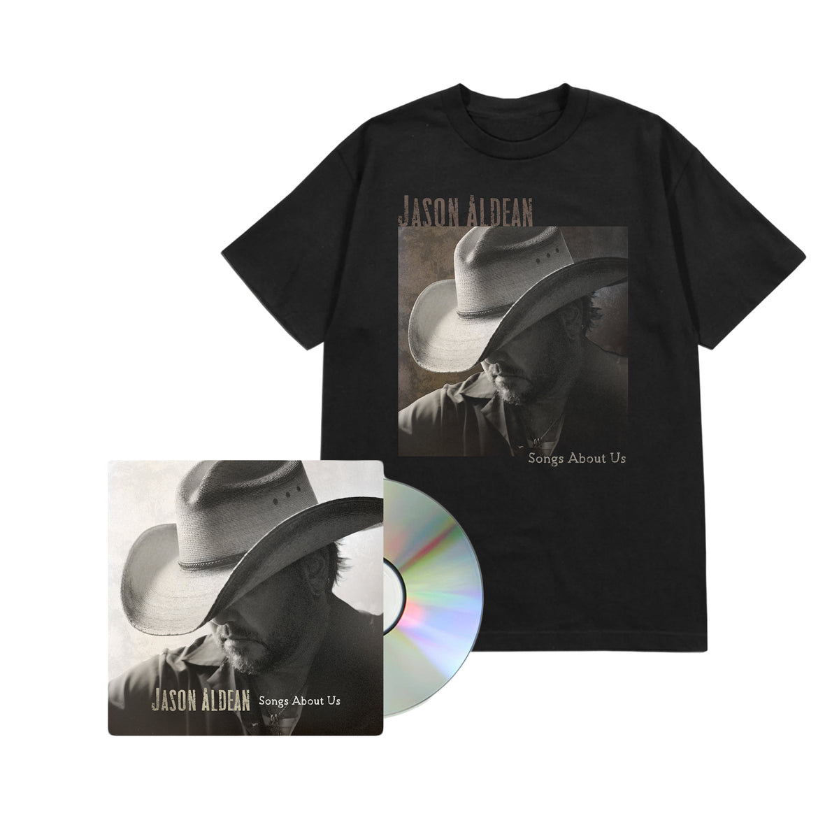 Songs About Us CD + T-Shirt – Jason Aldean Official Store